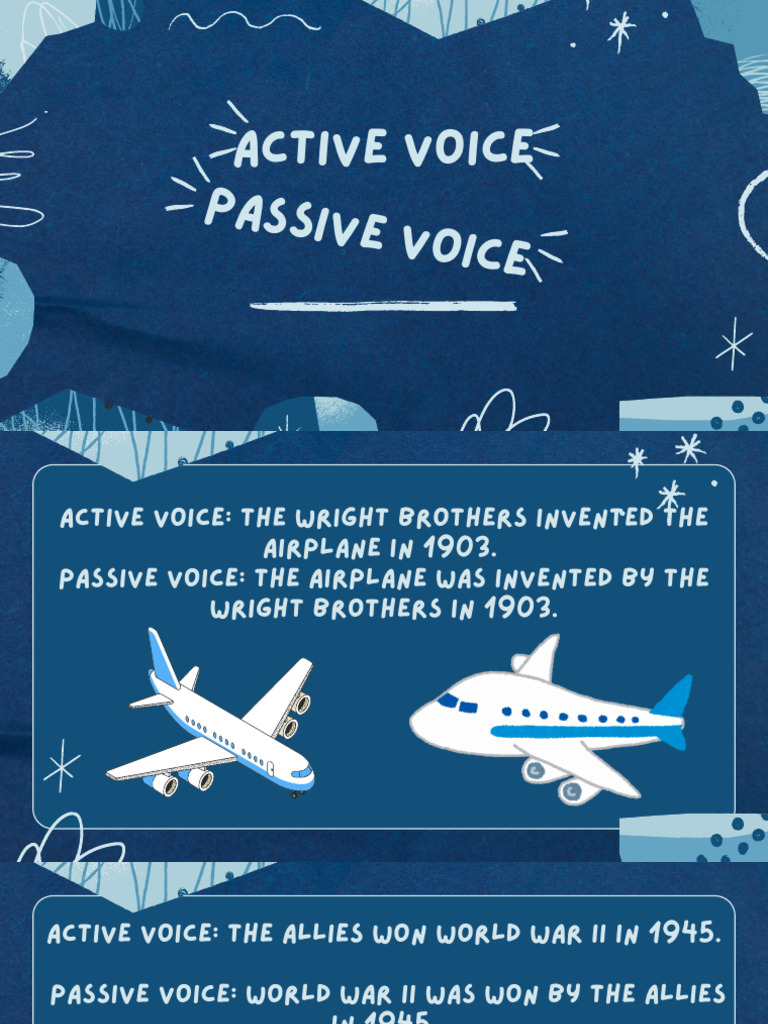 Passive and Active Voice | PDF | History