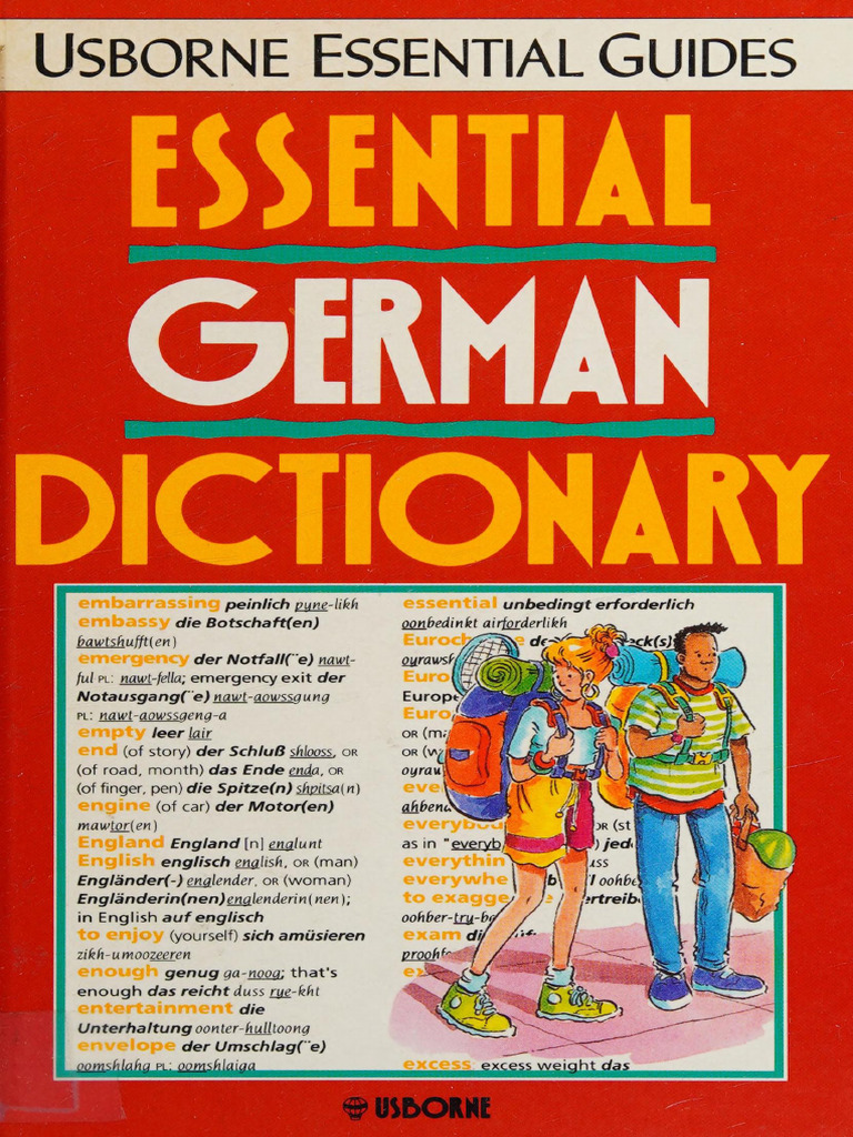 Essential German Dictionary - USBORNE ESSENTIAL GUIDES | PDF