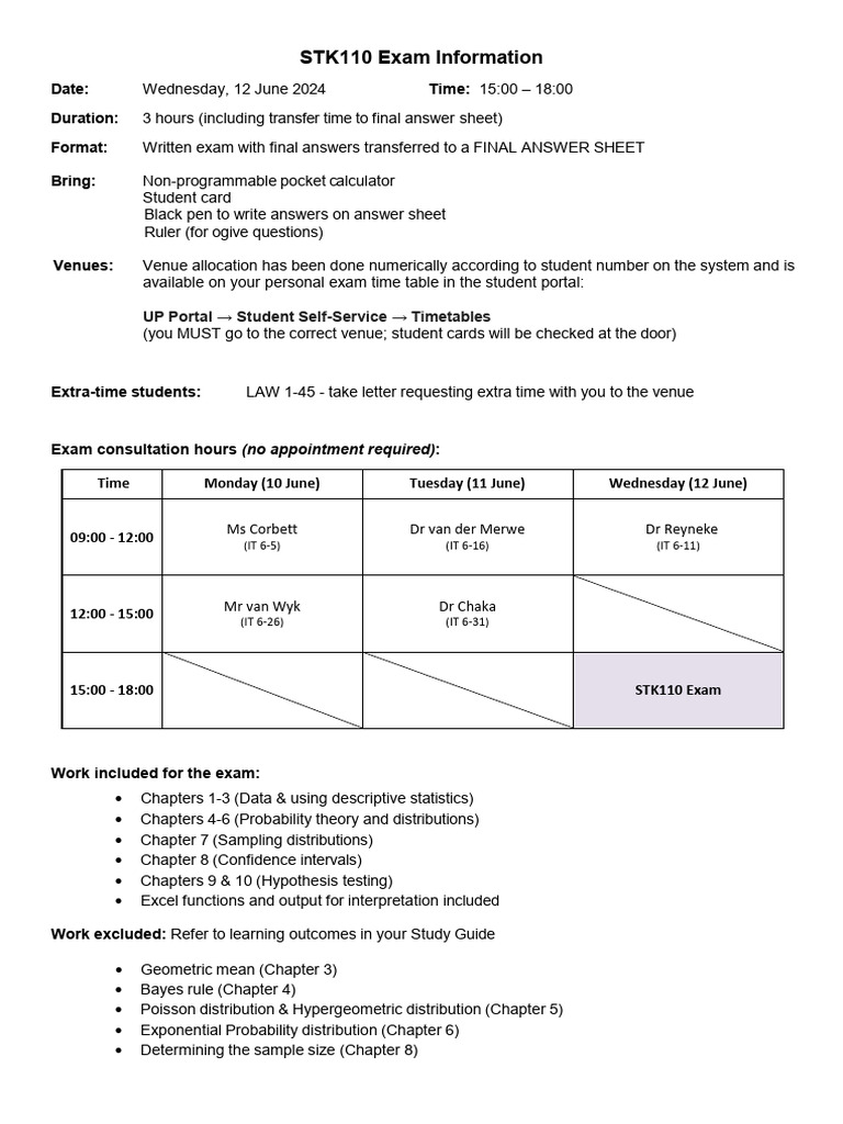 STK110 Exam Details and Requirements | PDF | Scientific Method ...