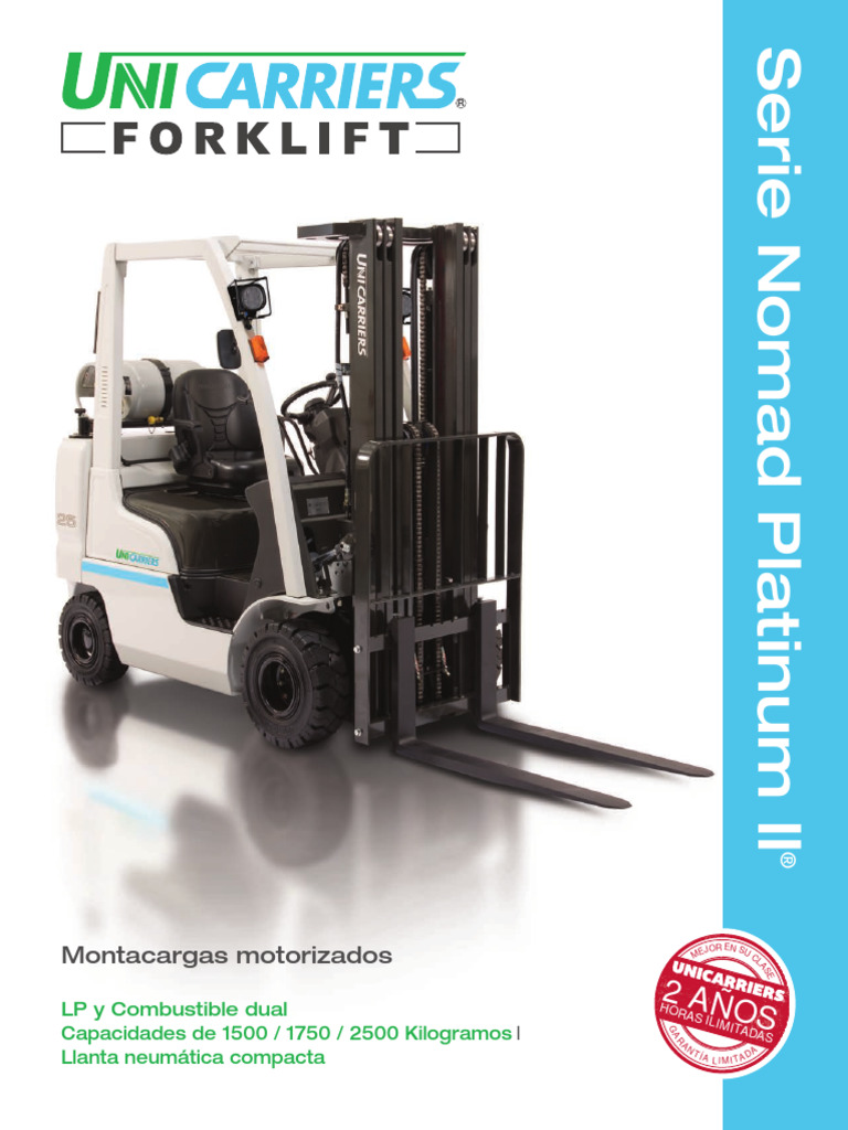 Montacargas Nomad Compacto Unicarriers | PDF | Máquina elevadora | Motores