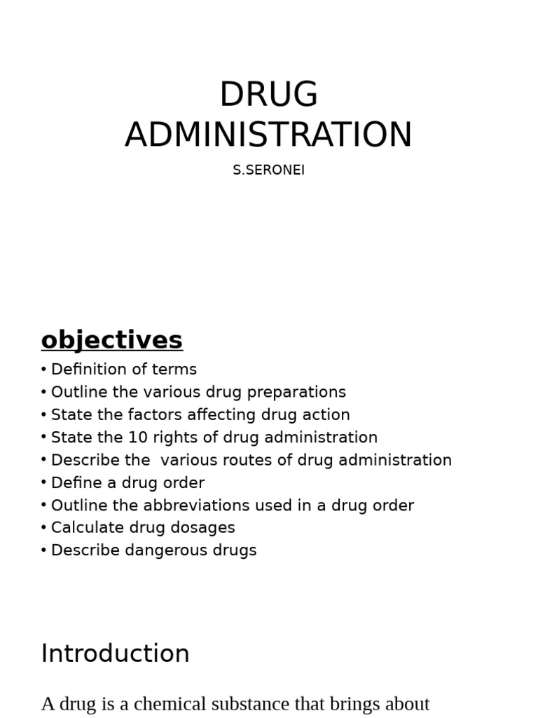 Drug Administration Guide | PDF | Injection (Medicine) | Topical Medication
