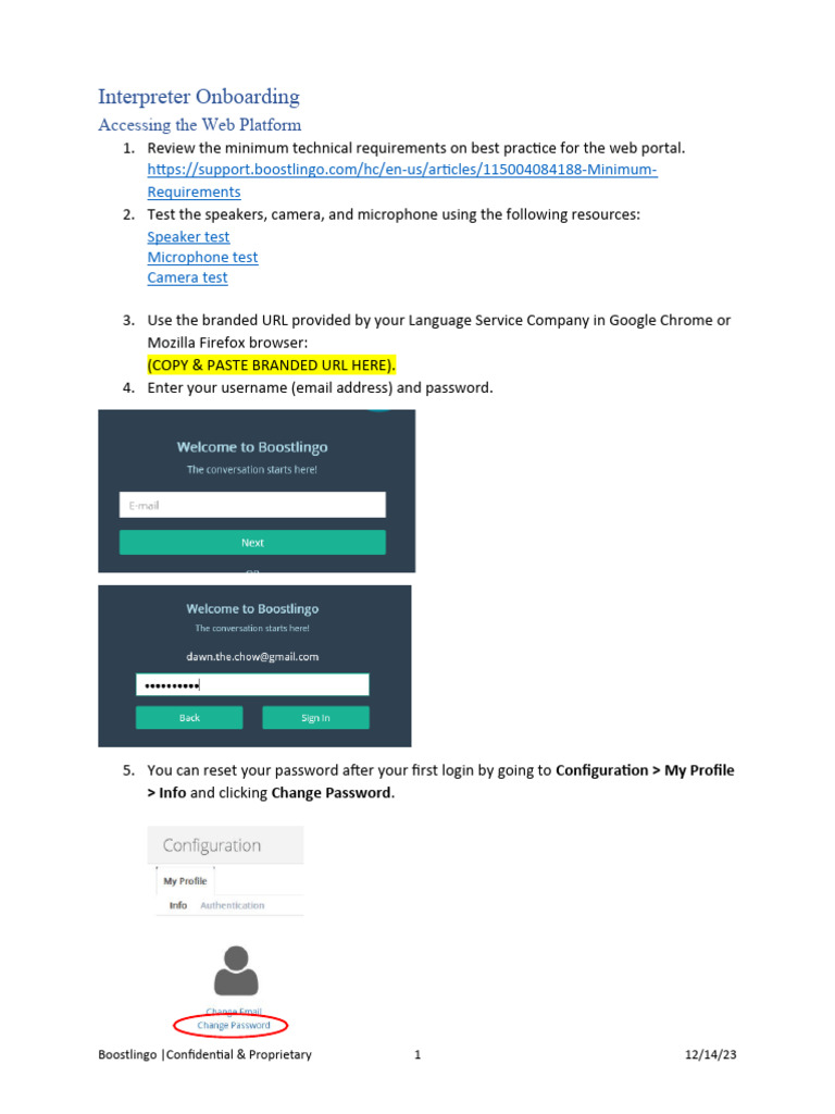 Boostlingo Interpreter Onboarding Guide | PDF | Mobile App | World Wide Web