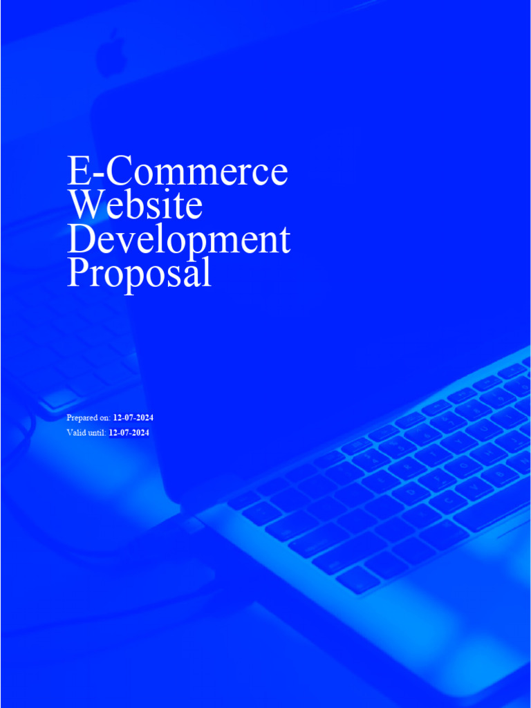 E-Commerce Website Development Proposal | PDF | Databases | Web Development