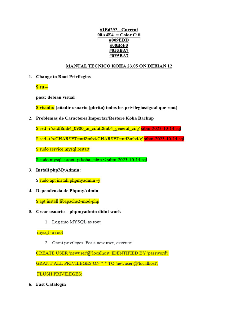 Manual Tecnico Koha 23 Pdf