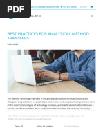 1224 Transfer of Analytical Procedures | PDF | Sampling (Statistics) | Statistics