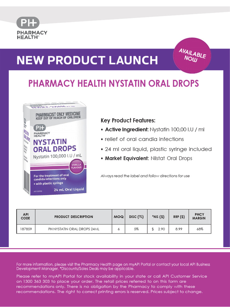 NYSTATIN-FLYER - Available Now 2024 APC 1 | PDF