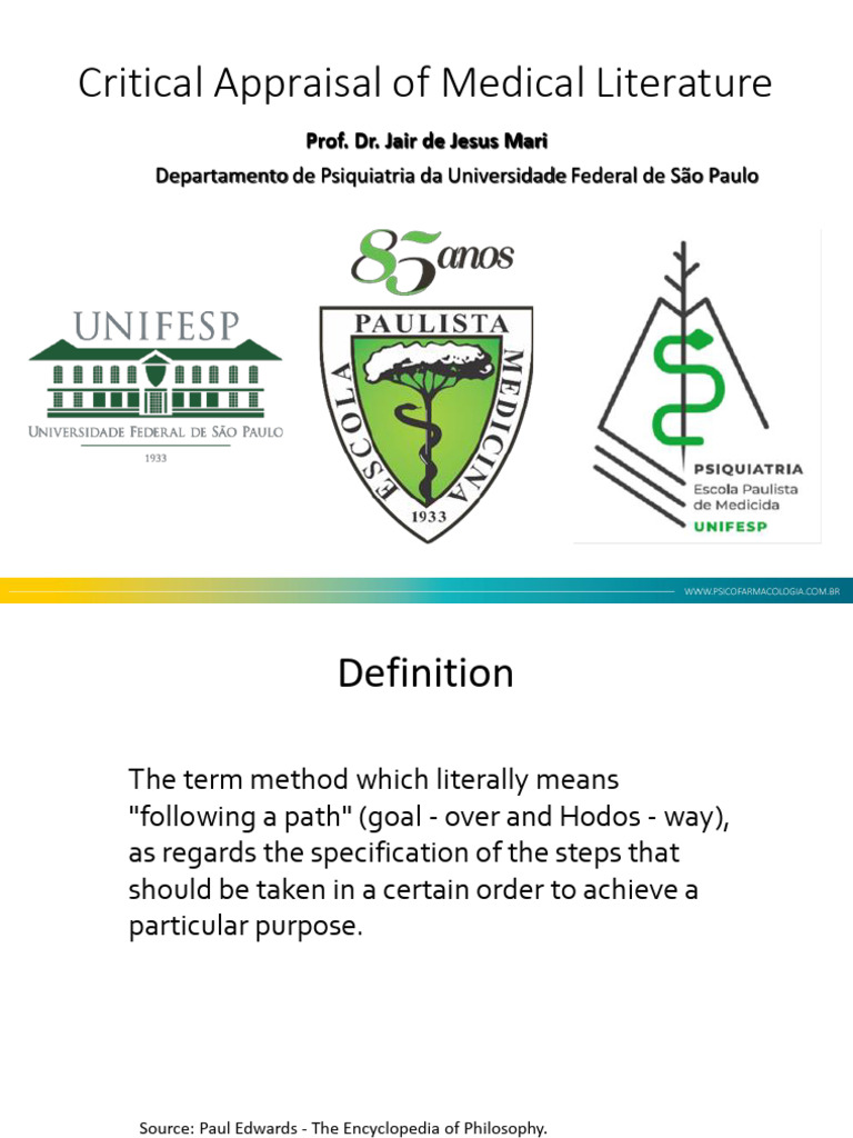 Critical Appraisal of Medical Literature | PDF | Cohort Study ... Critical Appraisal of Medical Literature | PDF | Cohort Study ...