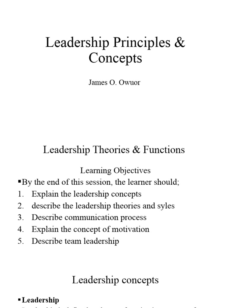 Leadership Theories & Styles Guide | PDF | Leadership | Communication