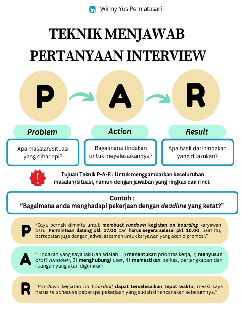 2 Teknik Menjawab Interview | PDF | Bisnis