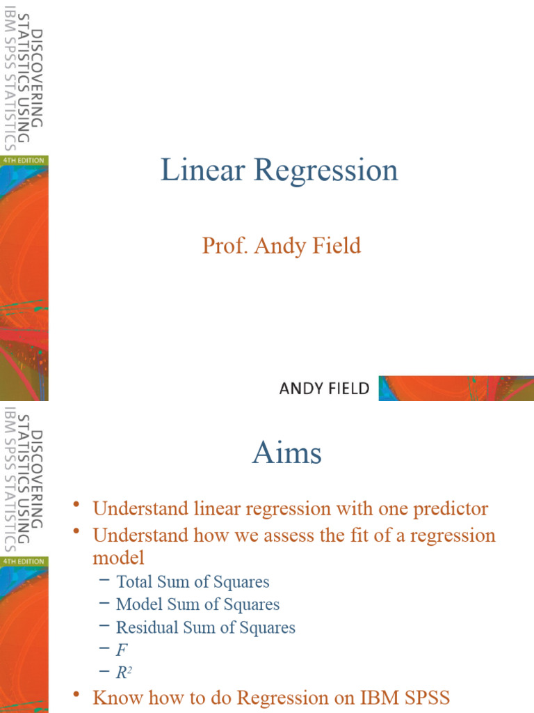 Ch08 Linear Regression Pdf Errors And Residuals Regression Analysis