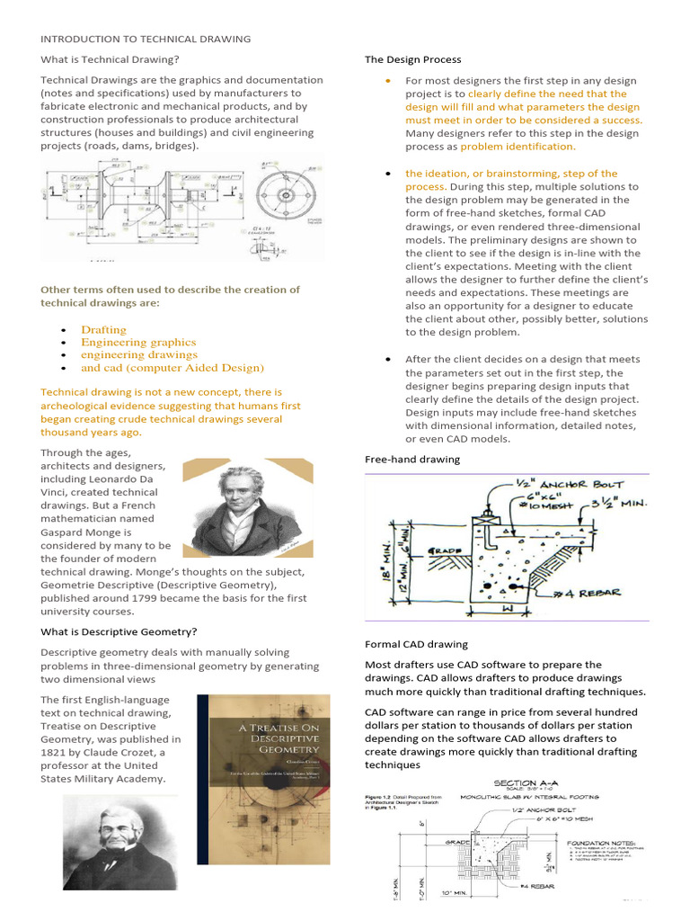 Introduction to Technical Drawing Basics | PDF | Technical Drawing ...