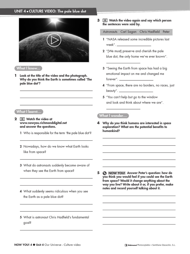 Unit4_Culture_worksheet | PDF | Outer Space | Spaceflight