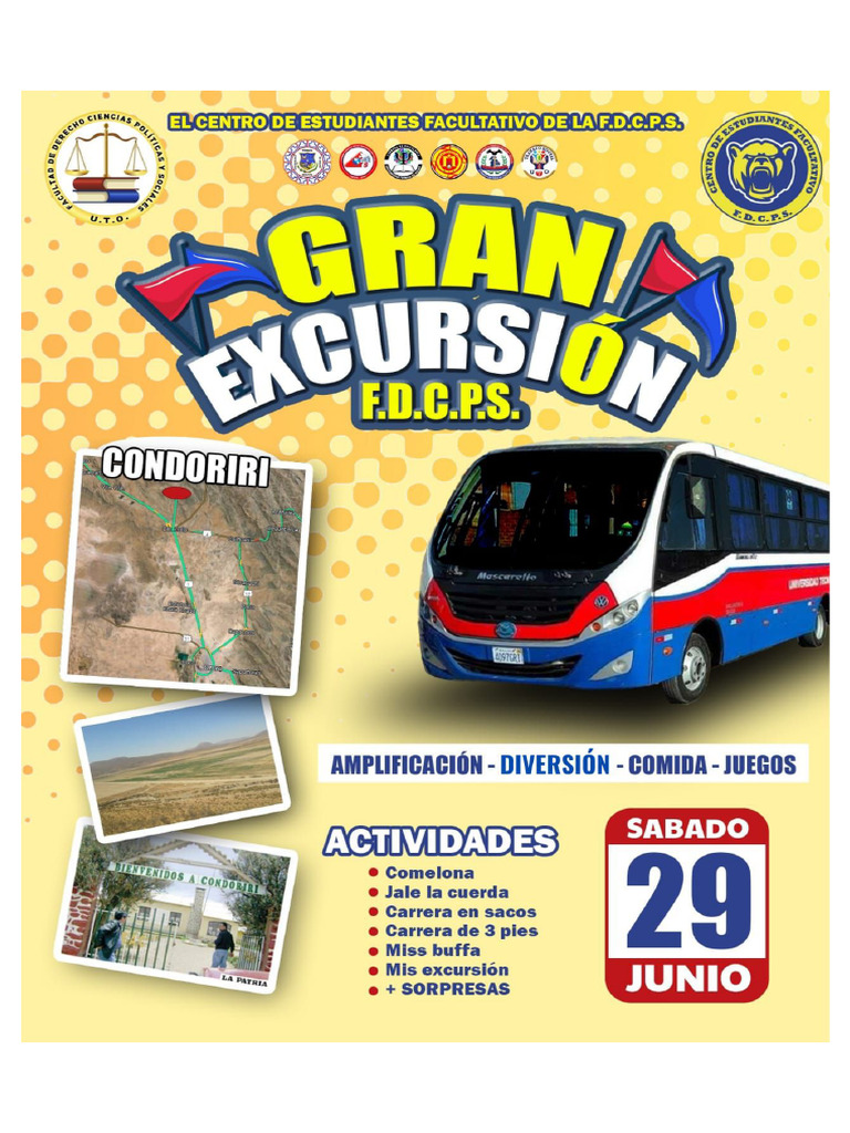 Cronograma de Actividades Excursiones 2024 | PDF
