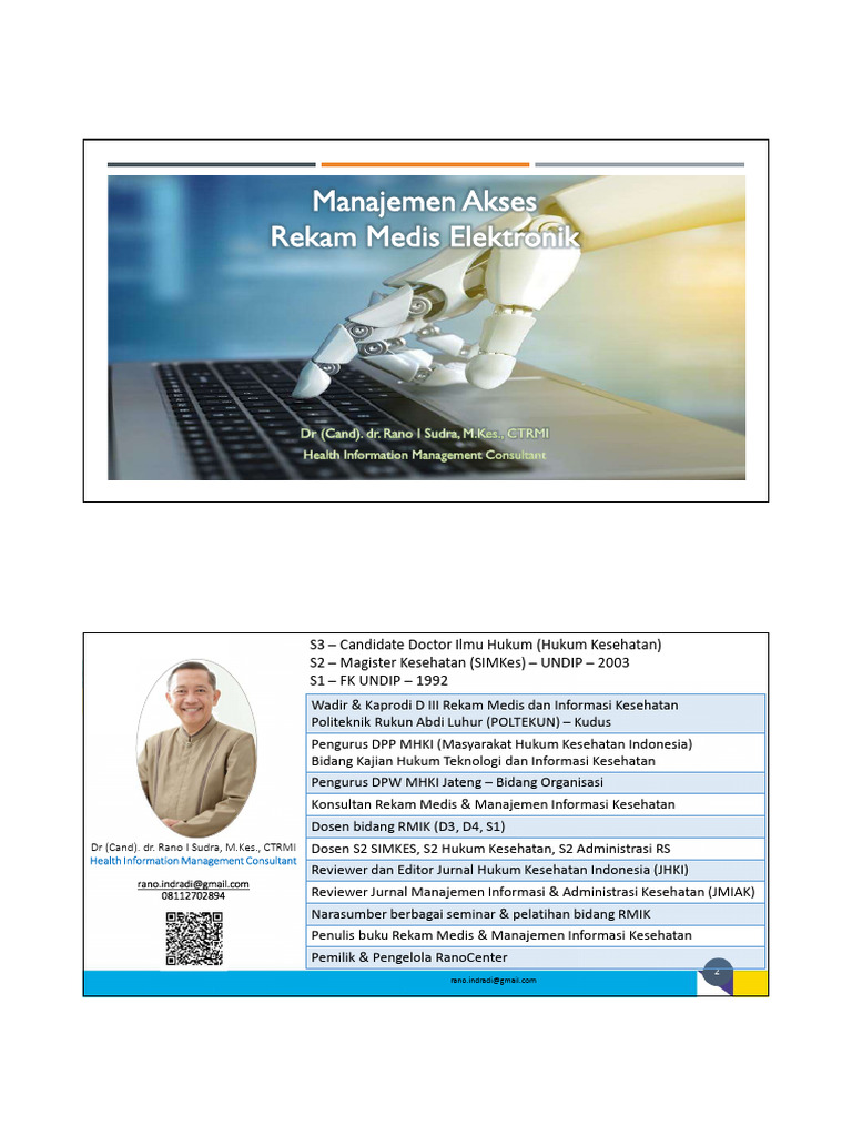 Manajemen Akses RME - J 9 Juni 2024-Handout | PDF | Pengembangan Diri ...