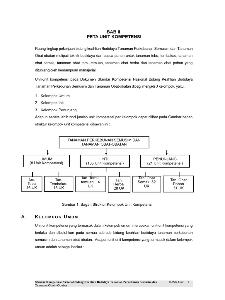 Bab 2-Peta Unit Kompetensi | PDF