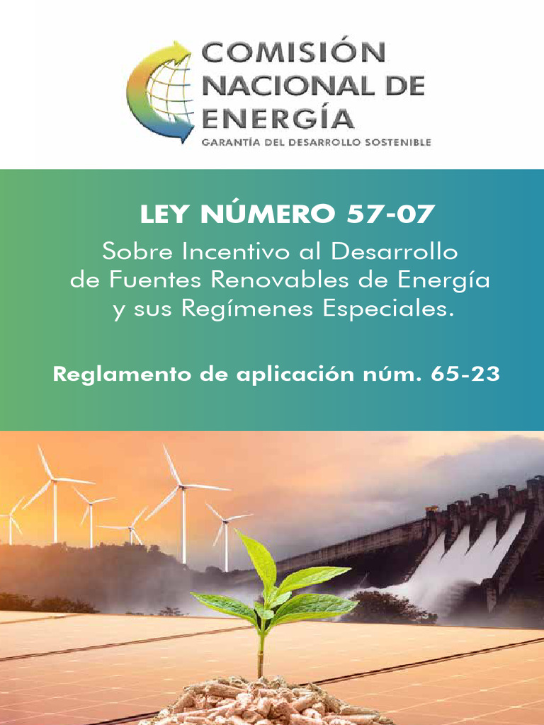 Ley 57 07 | PDF | Energía renovable | Ingenieria Eléctrica