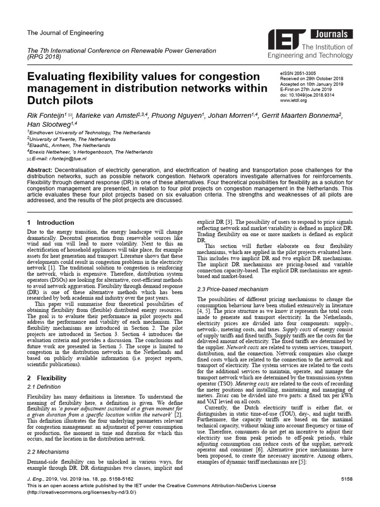 Evaluating Flexibility Values For Congestion Management In Distribution
