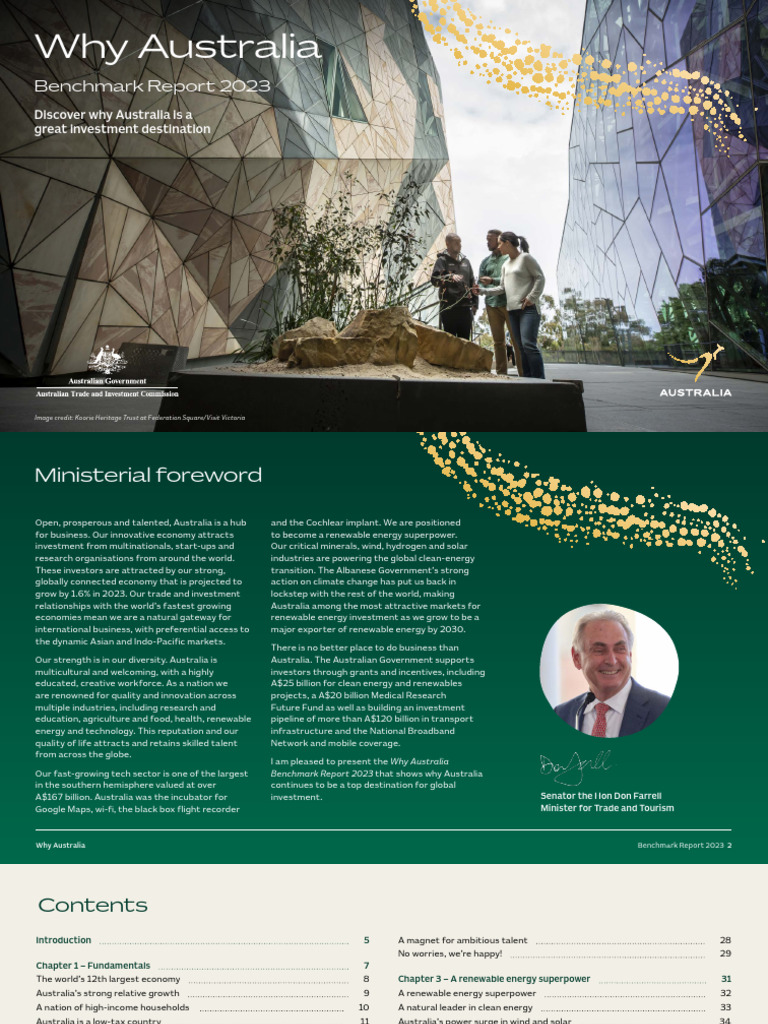 Australia Benchmark Report 2023 | PDF | Taxes | Gross Domestic Product