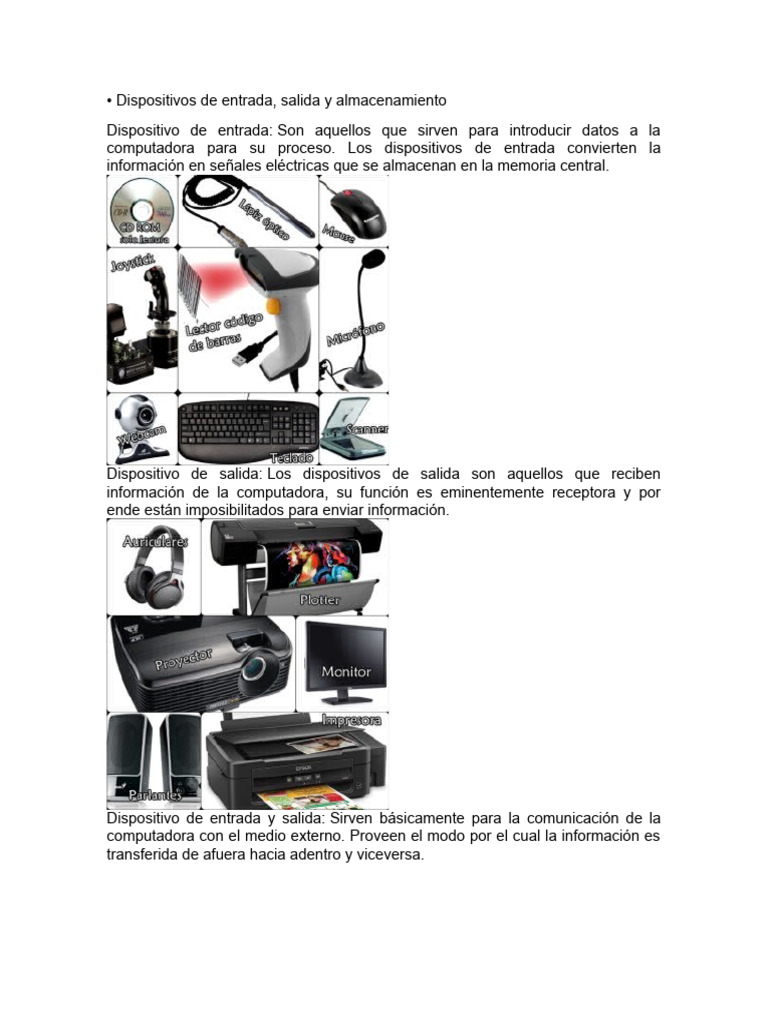 Dispositivos de entrada, salida y redes LAN | PDF | Red de computadoras ...