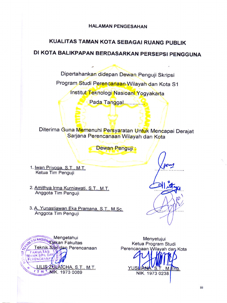 3. Lembar Pengesahan(TTD) | PDF