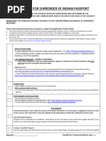 Checklist and Information Booklet For Surrender Certificate | PDF ...