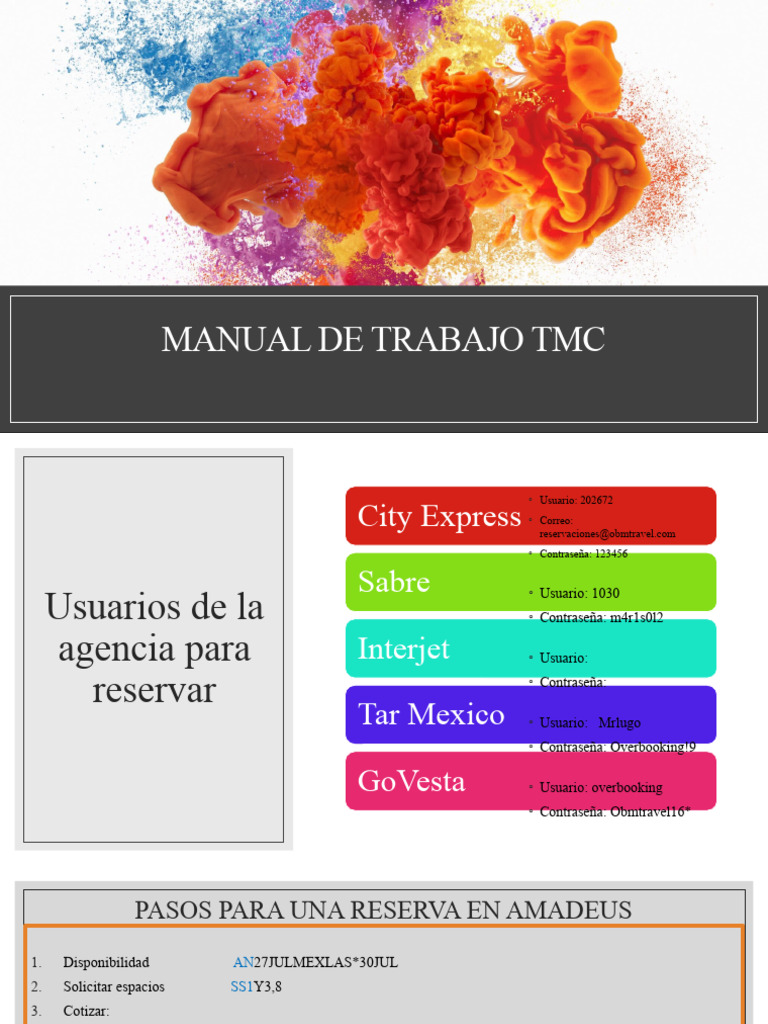 Manual de Trabajo TMC | PDF