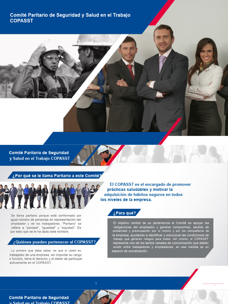 COPASST Presentacion | PDF | Seguridad y salud ocupacional | Valores