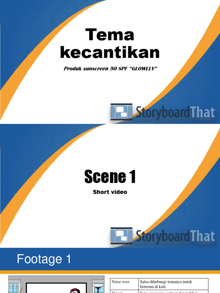 Contoh Storyboard | PDF