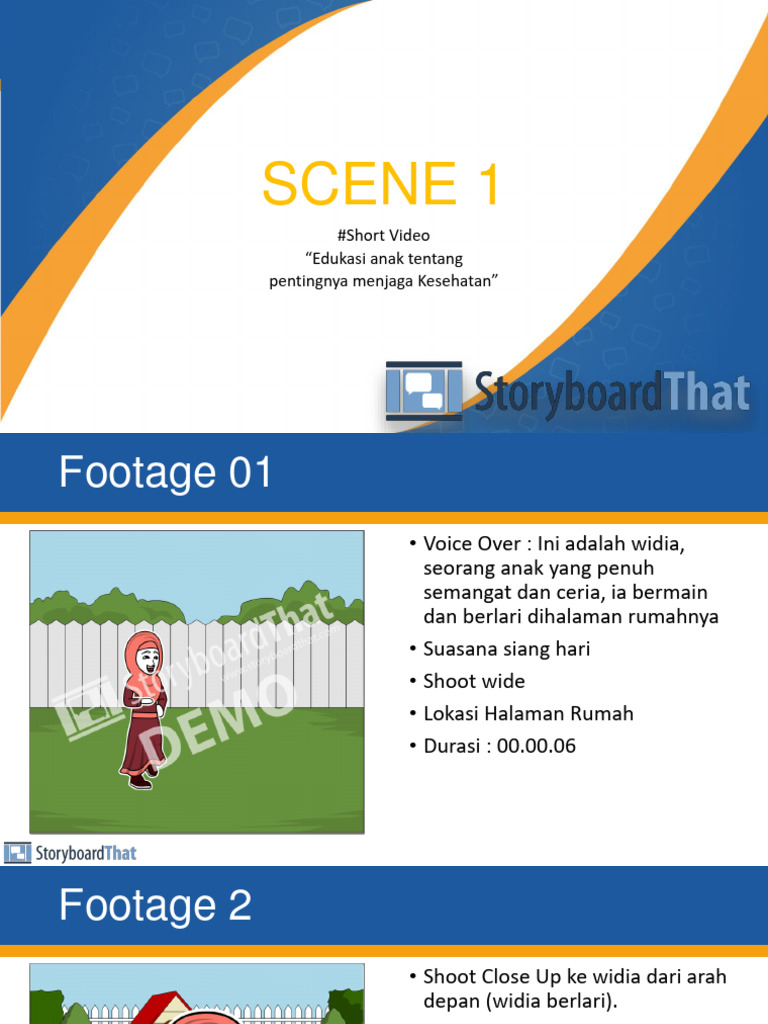 Contoh Storyboard | PDF