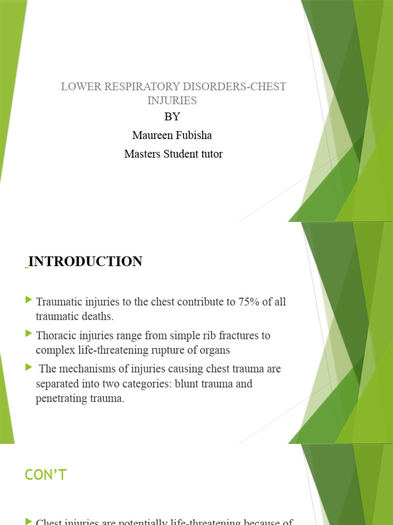 chest injuries | PDF | Thorax | Lung