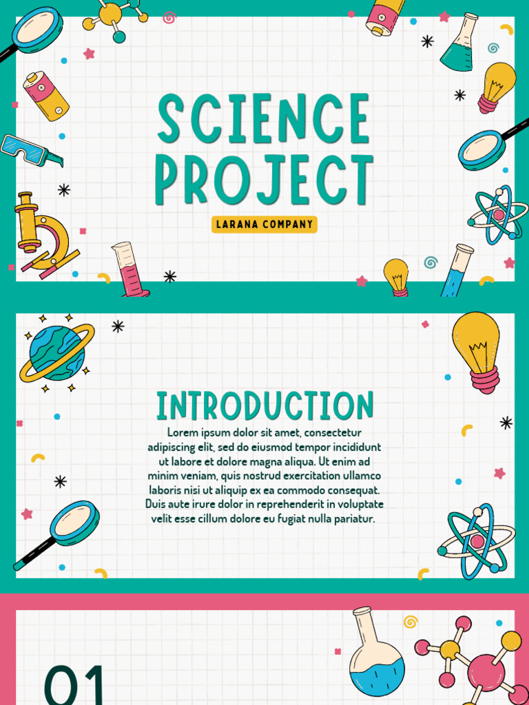 Pink and Green Doodle Hand Drawn Science Project Presentation | PDF