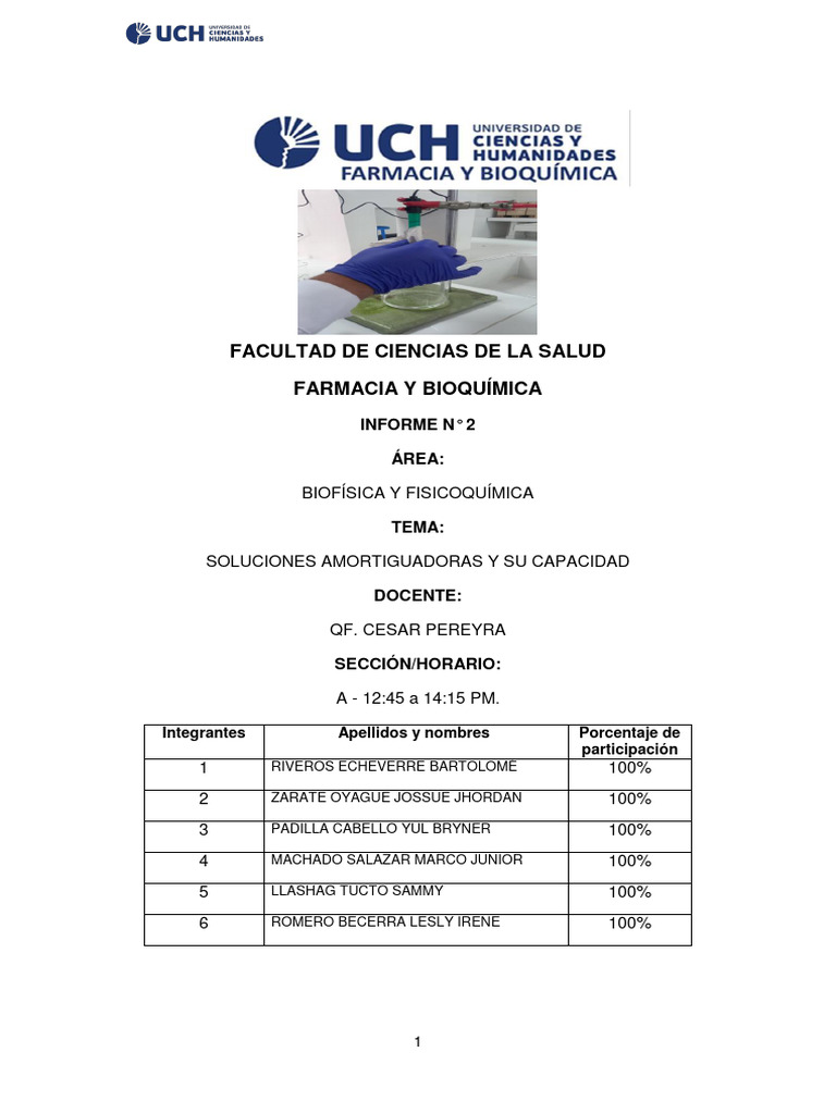 Soluciones Amortiguadoras y Su Capacidad 02 | PDF | Solución tampón | Ácido