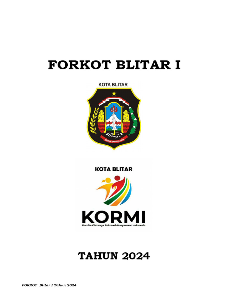 Contoh Forkot Blitar I 2024 | PDF
