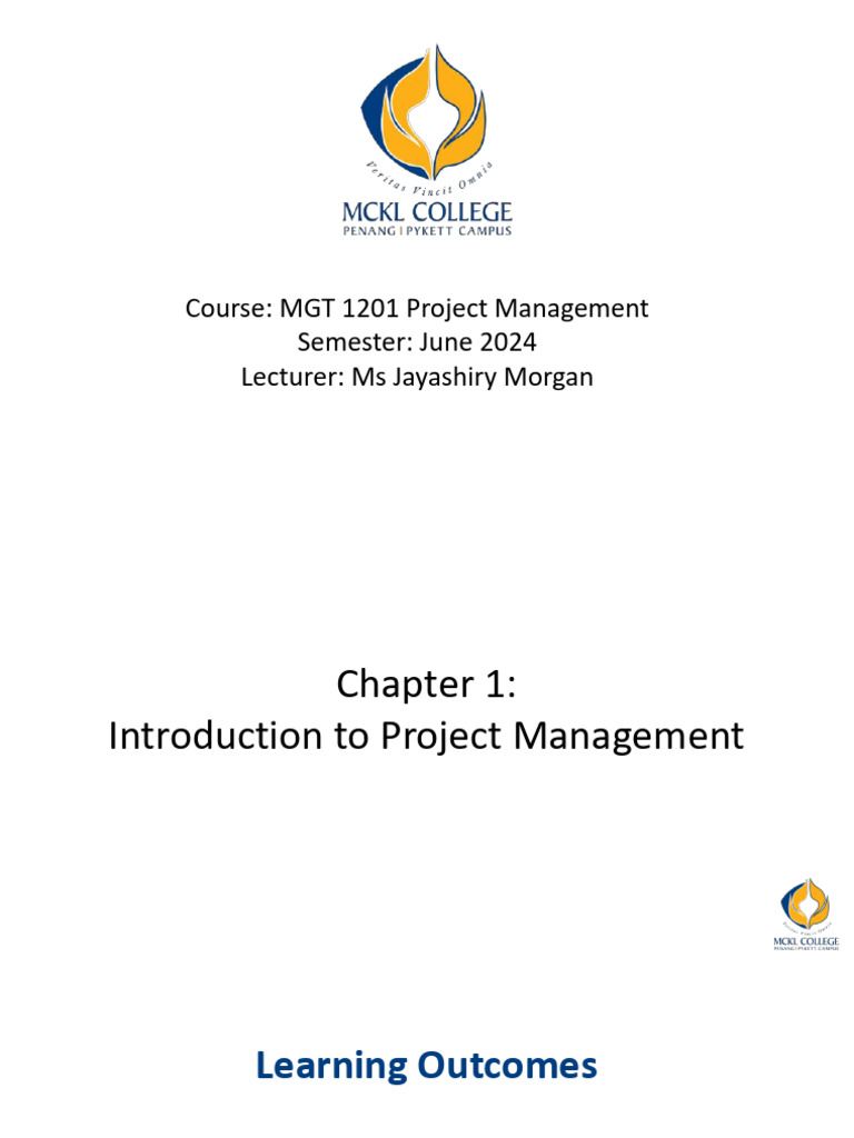 Chapter 1 Introduction To Project Management | PDF | Project Management ...