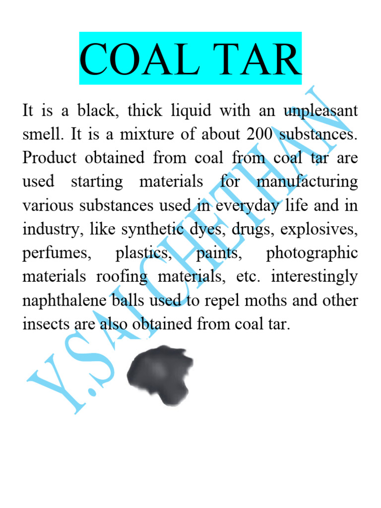 Coal Tar Uses and Applications | PDF | Home & Garden