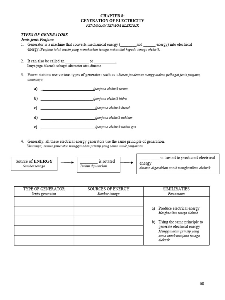 CHAPTER 8 Generation of Electricity | PDF | Electrical Grid | Transformer