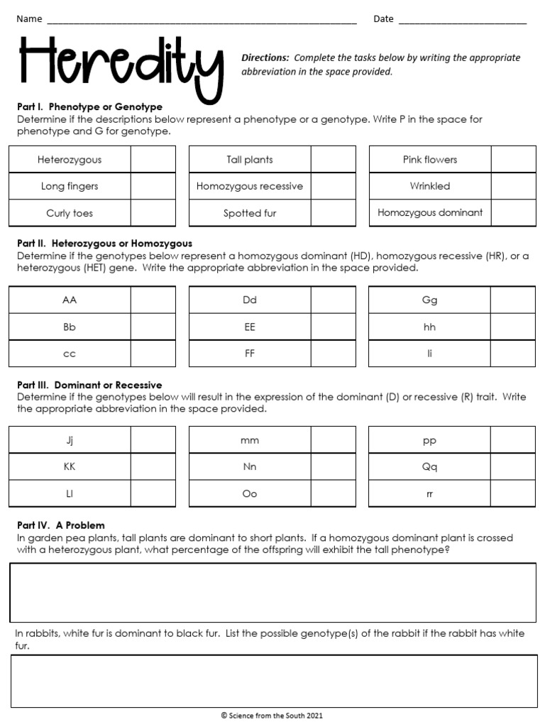 Heredity Paper | PDF