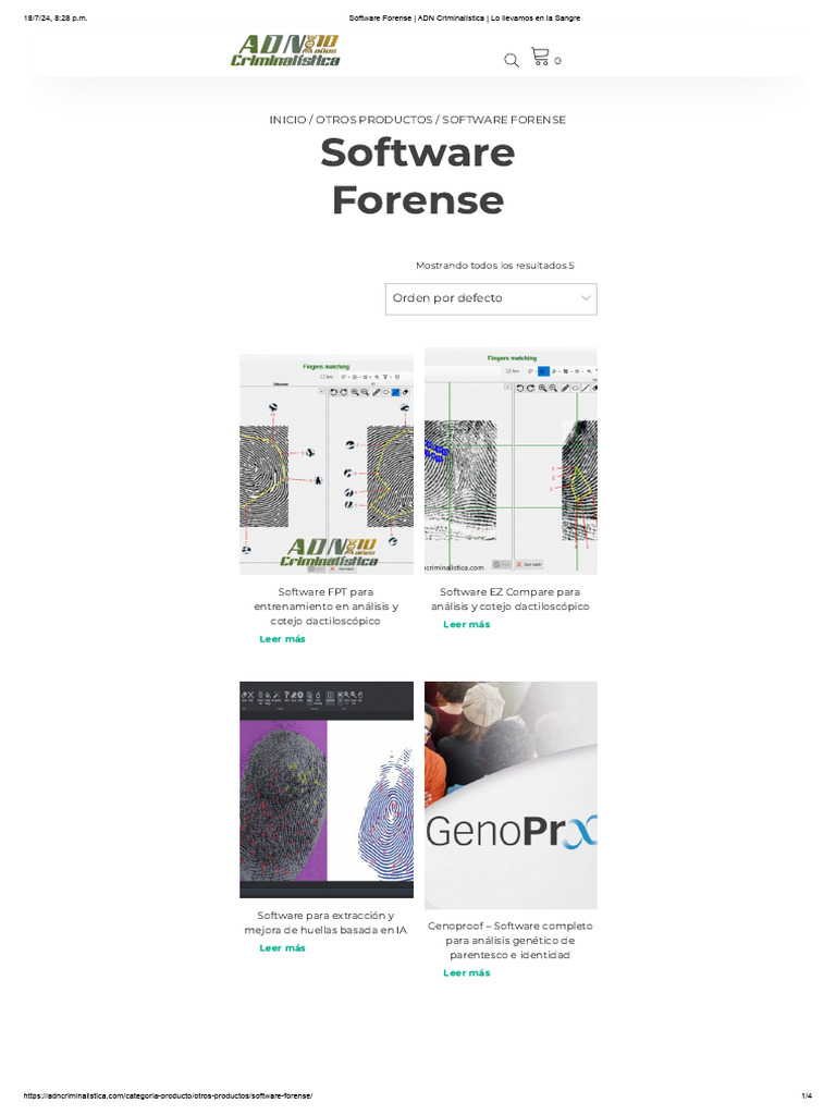 Software Forense - ADN Criminalística - Lo Llevamos en La Sangre | PDF | Biología | Técnicas de ...