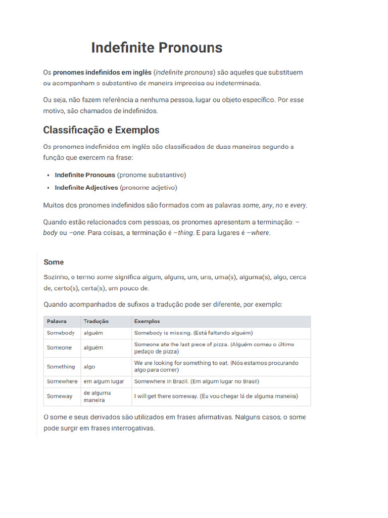 9§Definite and Indefinite PRONOUN | PDF