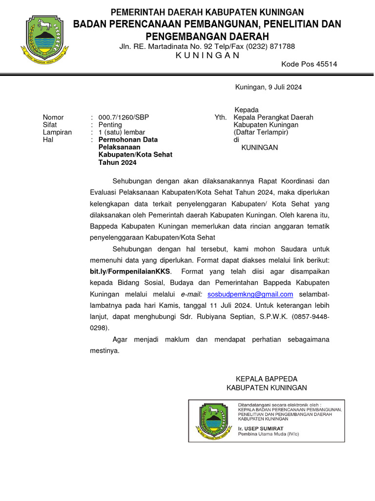 Permohonan Data KKS 2024 | PDF