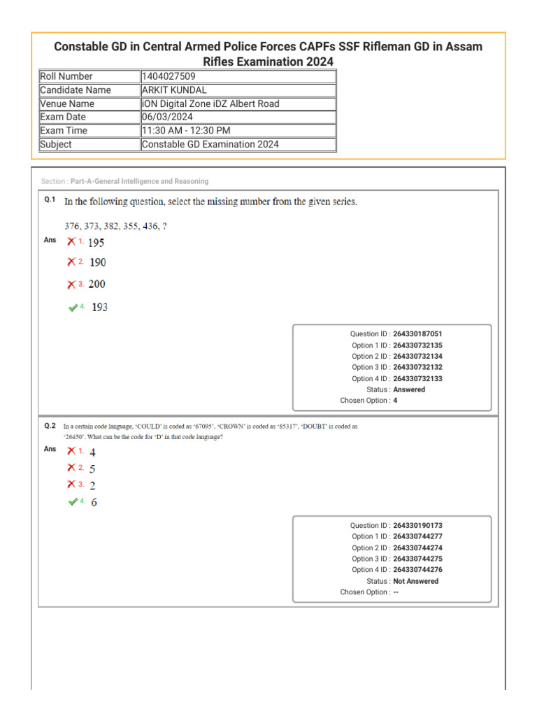 Answer Key | PDF | Educational Stages | Qualifications
