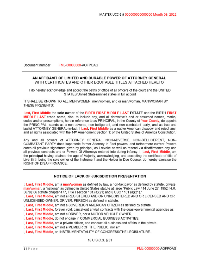 2 - Durable Power of Attorney in Fact | PDF | Lawsuit | Fiduciary