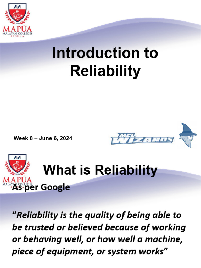 Understanding Reliability and Maintenance | PDF | Reliability Engineering | Systems Engineering