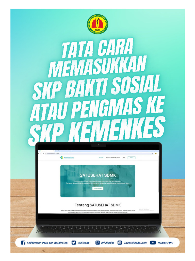 Tata Cara Memasukkan SKP Bakti Sosial Pengmas Ke SKP Kemenkes | PDF