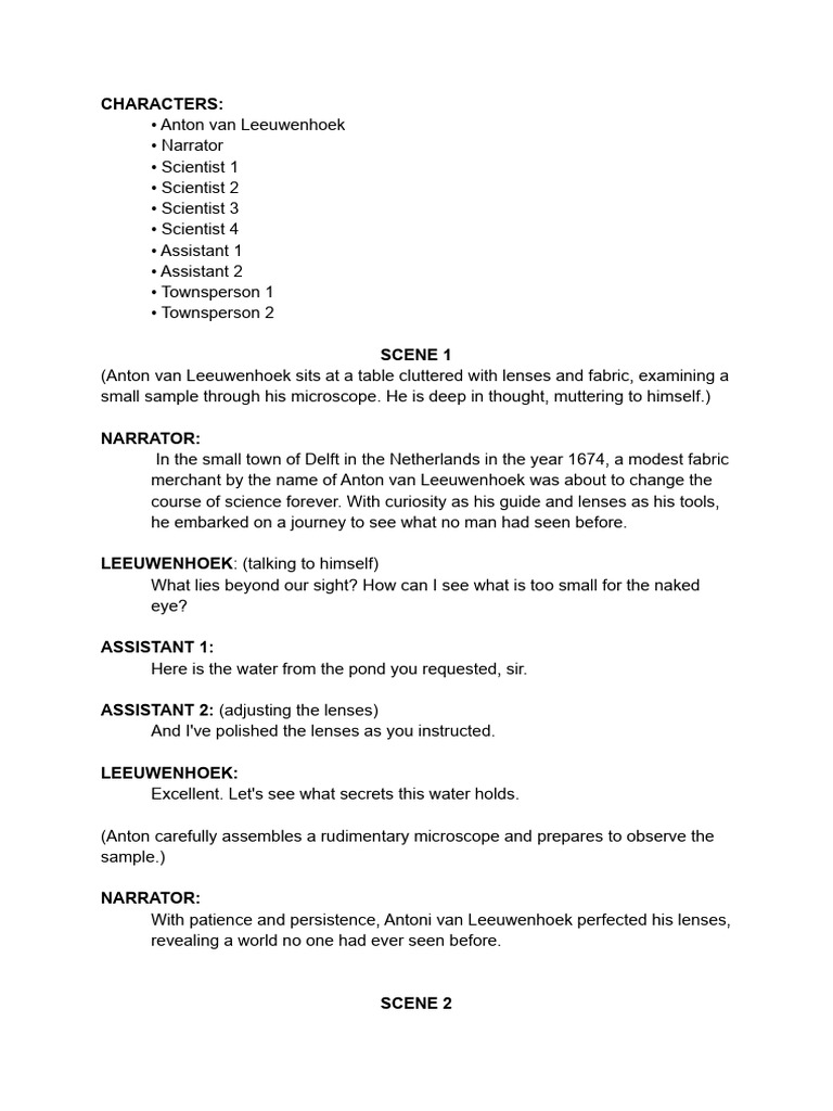 Leeuwenhoek Script | PDF | Microscope