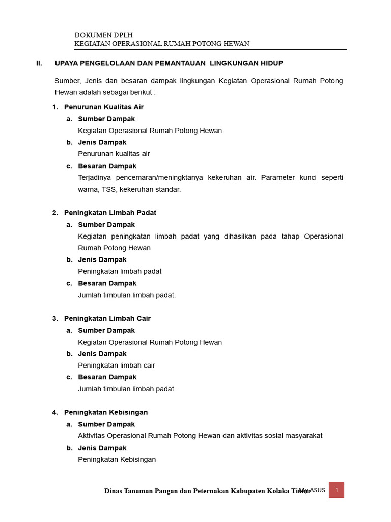 Peta Persebaran DPLH | PDF