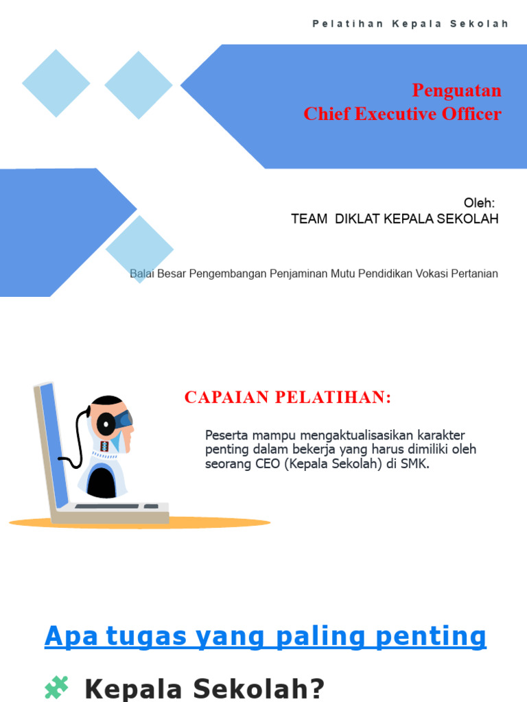 Peran dan Tugas Kepala Sekolah sebagai CEO | PDF