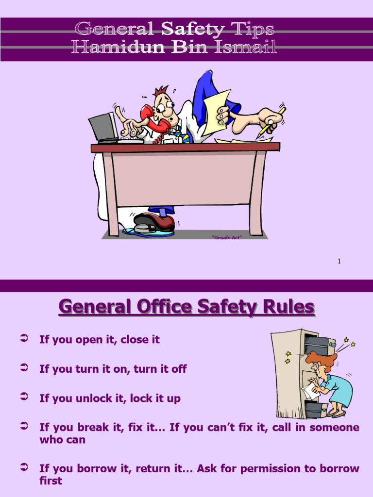 COSH OfficeSafety GeneralRules | PDF