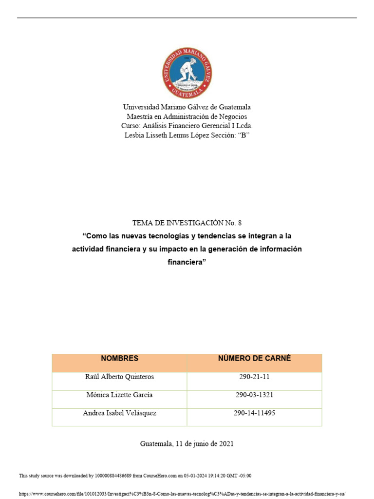 Investigaci N 8 Como Las Nuevas Tecnolog As y Tendencias Se Integran A ...
