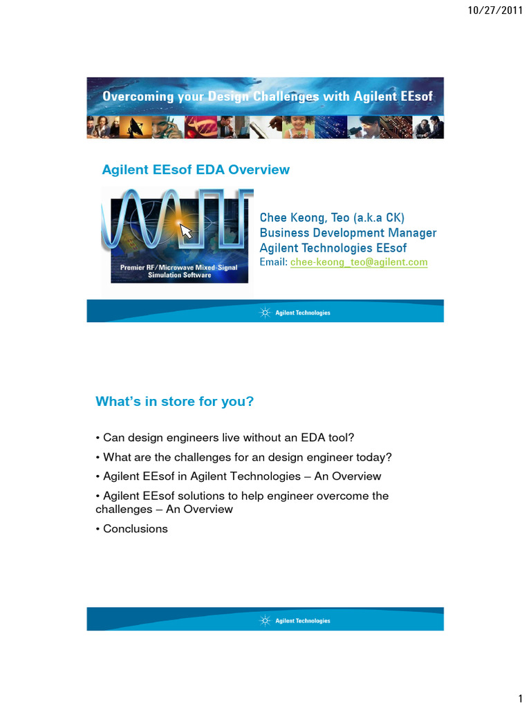 Medan - Paper 2 - Overcoming Your Design Challenges With Agilent EEsof ...